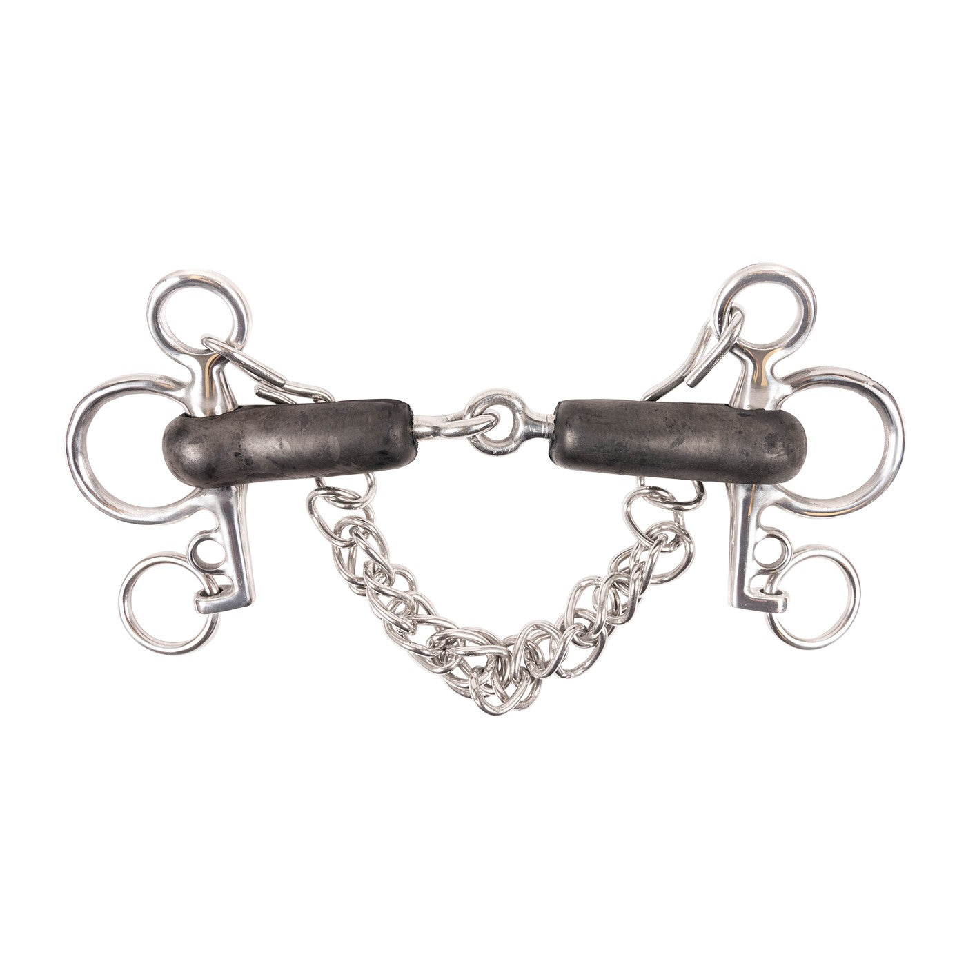 Metalab Tom Thumb Jointed Rubber Pelham Bit – Greenhawk USA