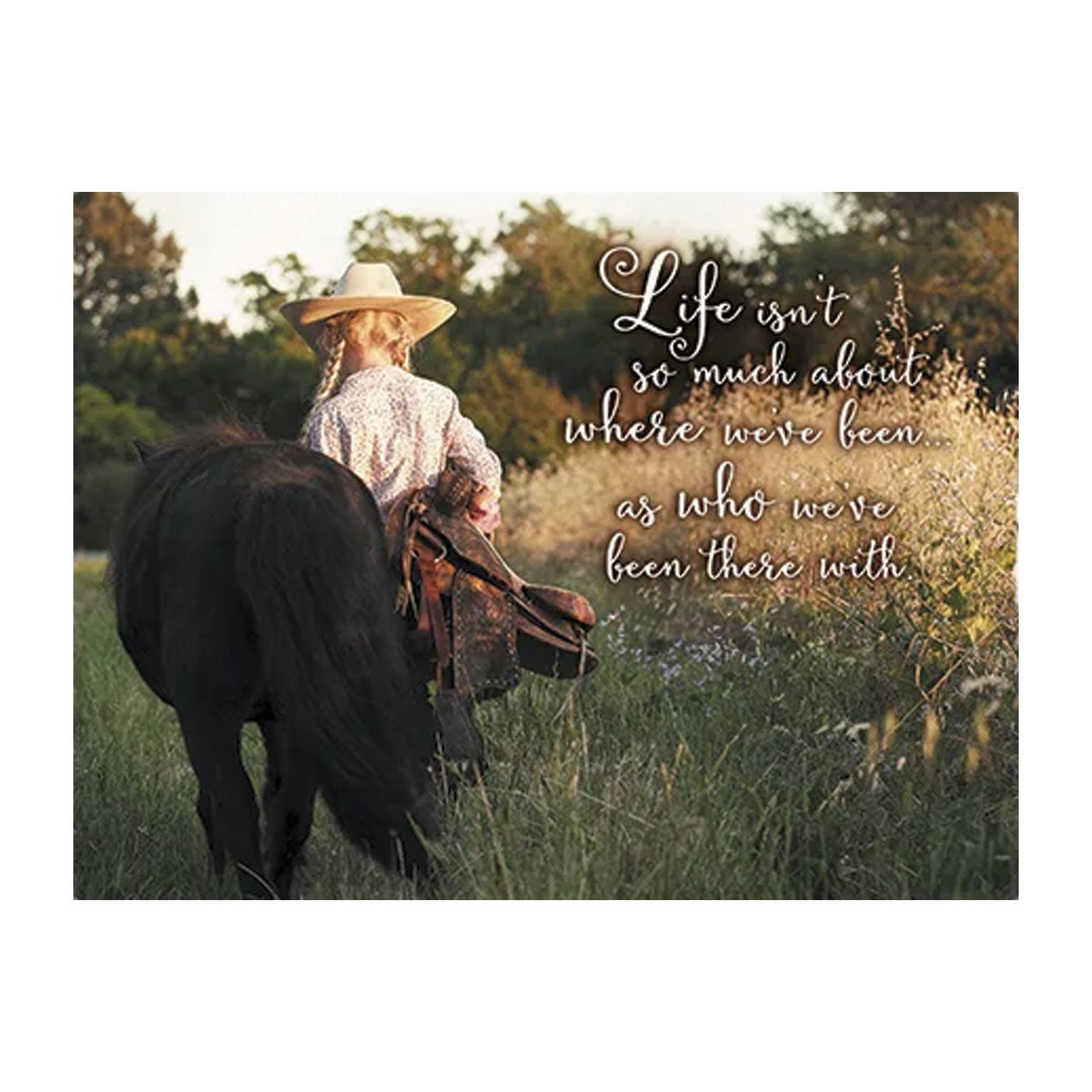 Leanin' Tree Girl Carrying Saddle Card – Greenhawk USA