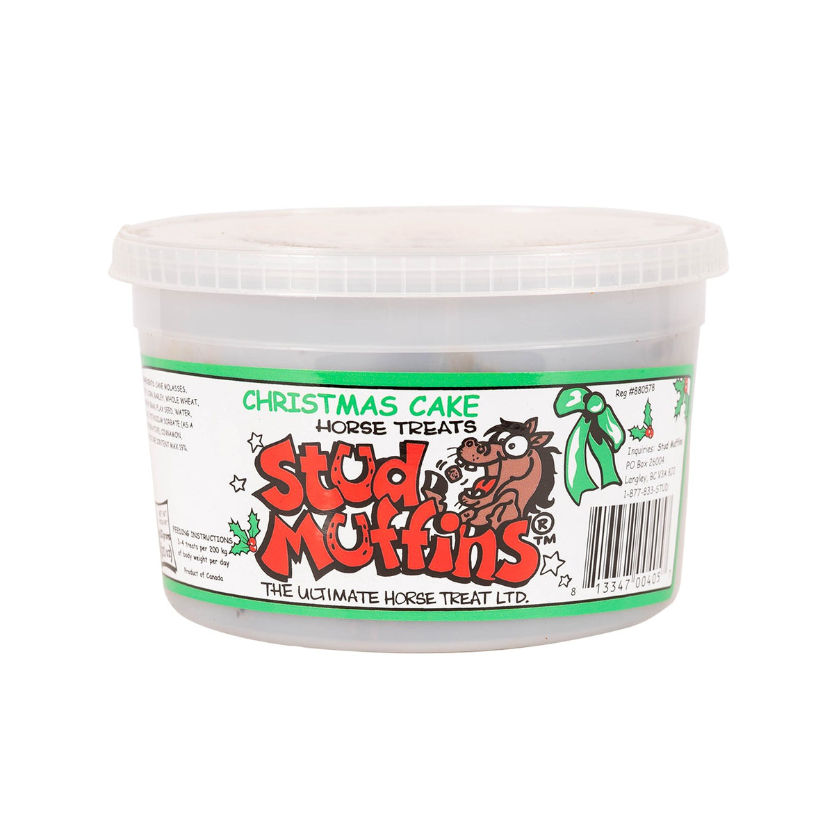 Stud Muffins Christmas Cake Flavor Horse Treats 20 oz. – Greenhawk USA