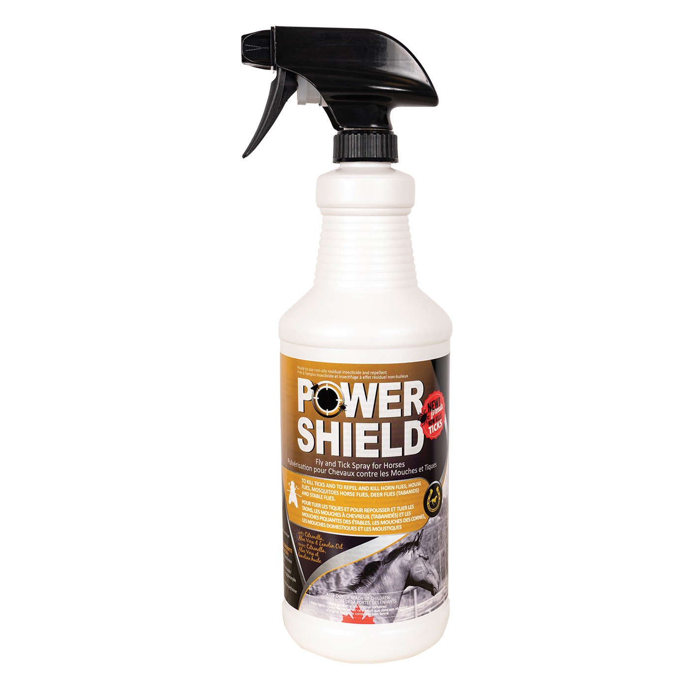Golden Horseshoe Power Shield Fly Spray W/ Sprayer 1 L – Greenhawk USA ...