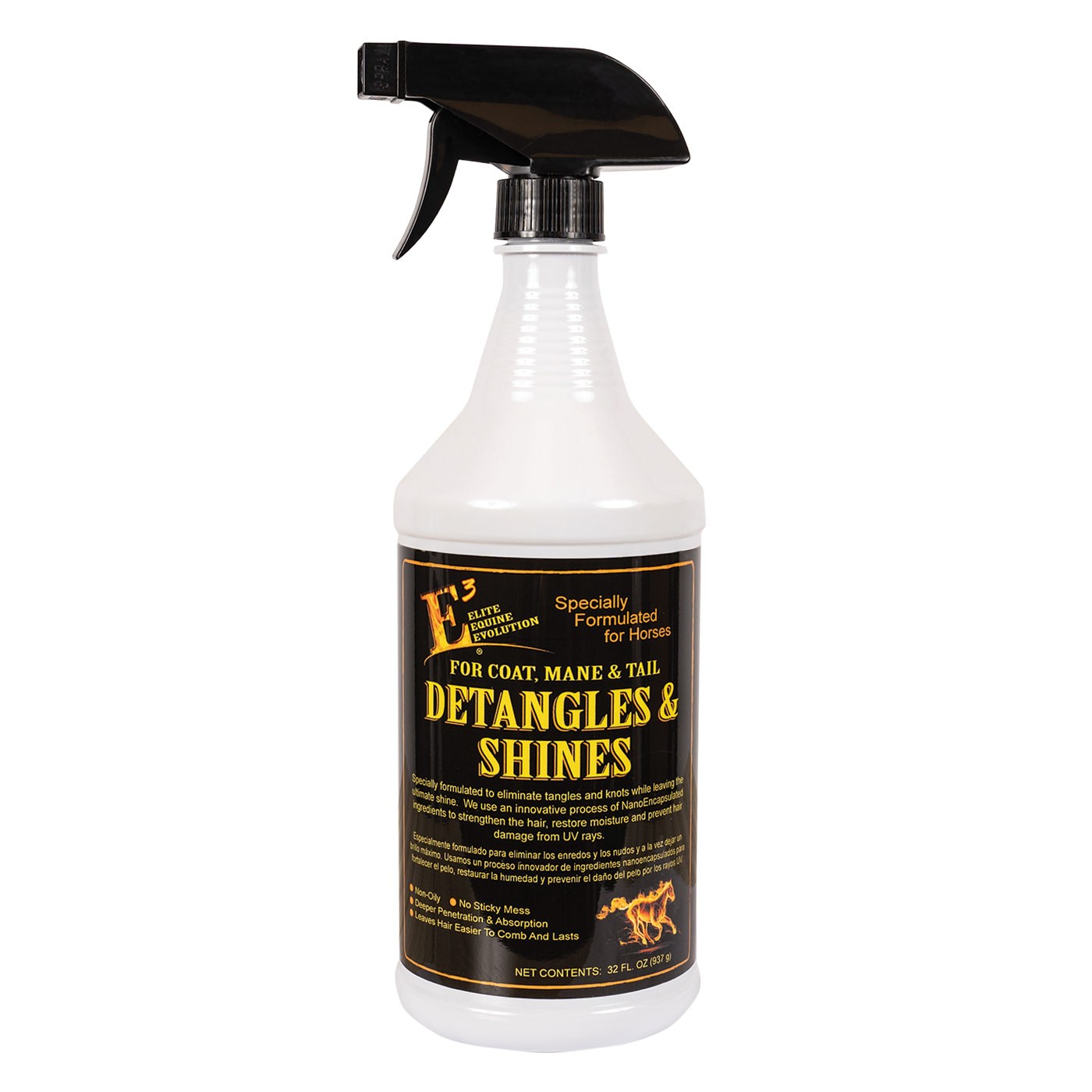 E3 Elite Equine Detangler & Shine 32 fl oz – Greenhawk USA