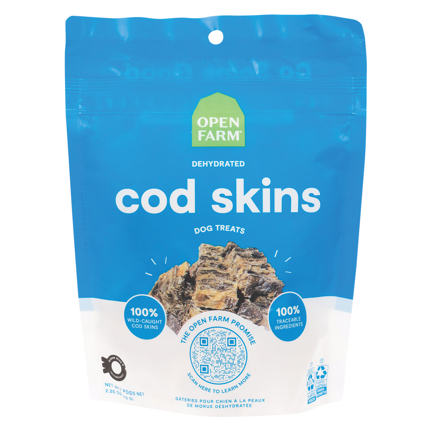 Open Farm Dehydrated Cod Skins Treat 2.25 oz. – Greenhawk USA
