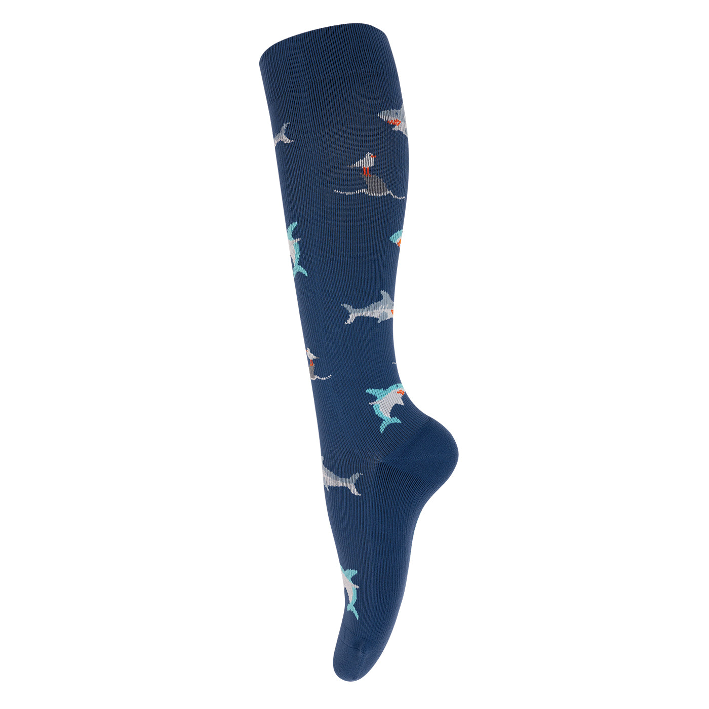 Living Royal Sharks Compression Knee High Unisex Socks – Greenhawk USA