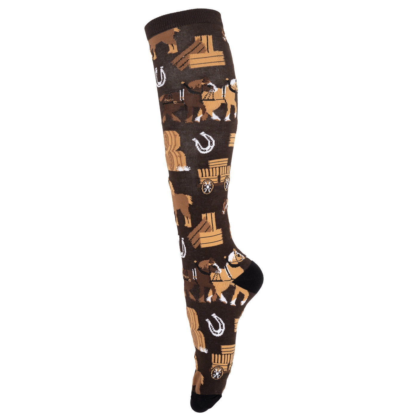 Four White Socks Belgian Bales Knee High Socks – Greenhawk USA