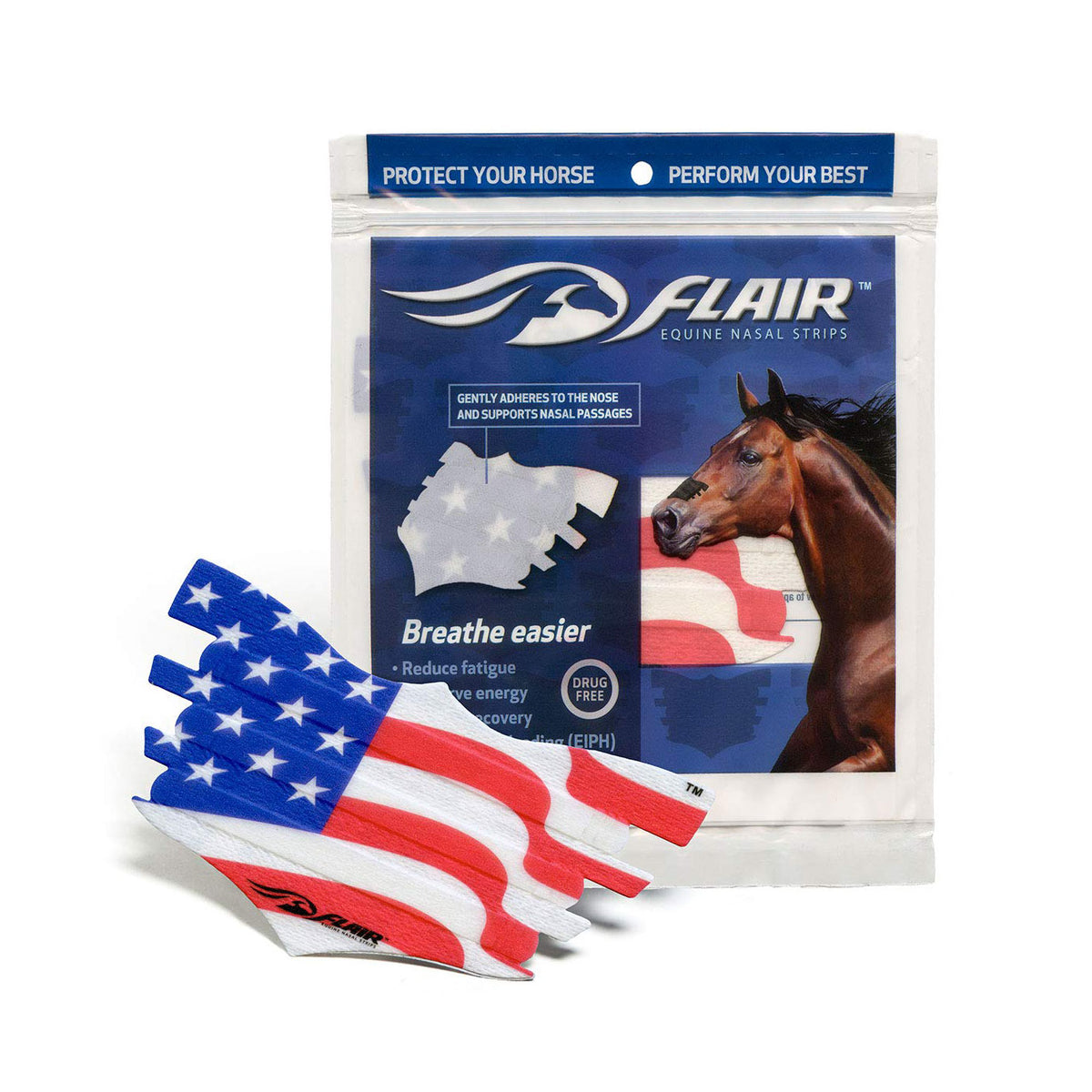 Flair Equine Nasal Strip - USA Flag – Greenhawk USA