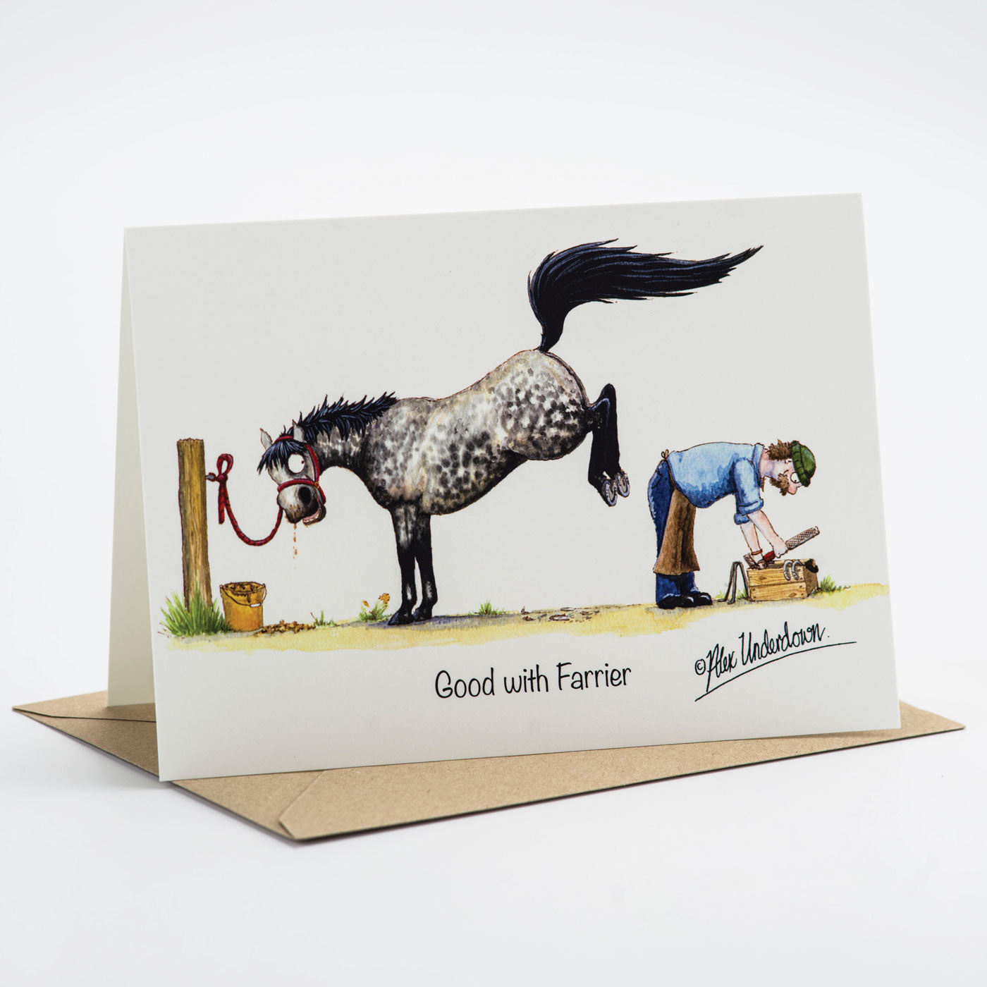 Alex Underdown Good W/ Farrier Greeting Card – Greenhawk USA