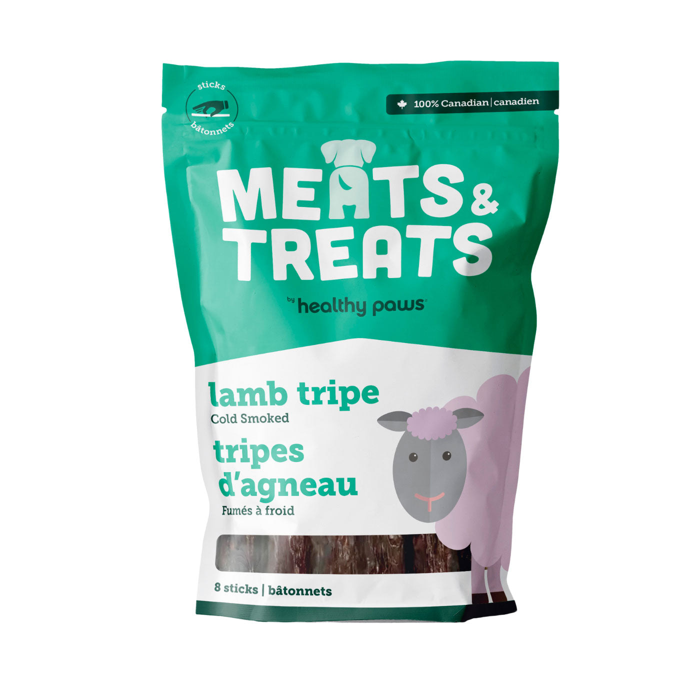 Healthy Paws Meats & Treats Cold Smoked Lamb Tripe Sticks – Greenhawk USA